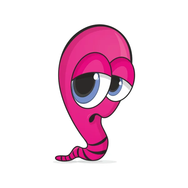 Worms Vectore Illustration Emotions Cartoon Stock Vector Image by ...