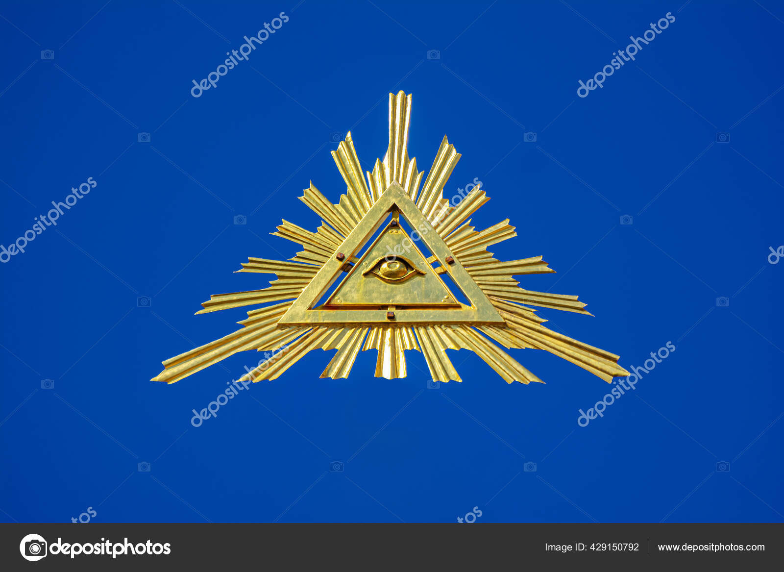 All Seeing Eye Radiant Delta Masonic Symbol — Stock Photo © ivanprotsuk ...