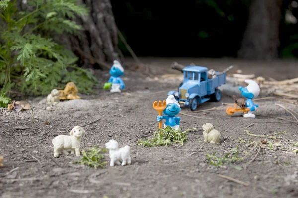 Samling av smurfarna Stock Photos, Royalty Free Samling av smurfarna ...