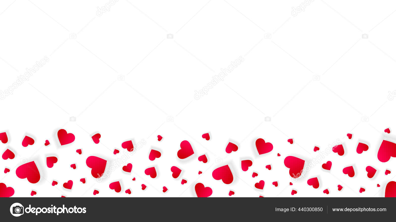 Hearts Horizontal Border