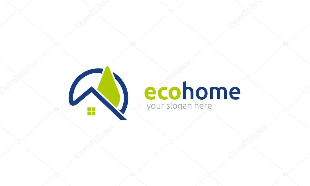 Eco Home Logo Stock Vector Image by ©ft-studio #86129462