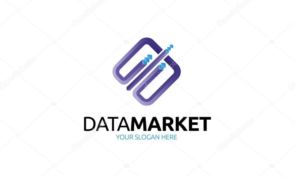 Data Market Logo Stock Vector Image by ©ft-studio #86237668