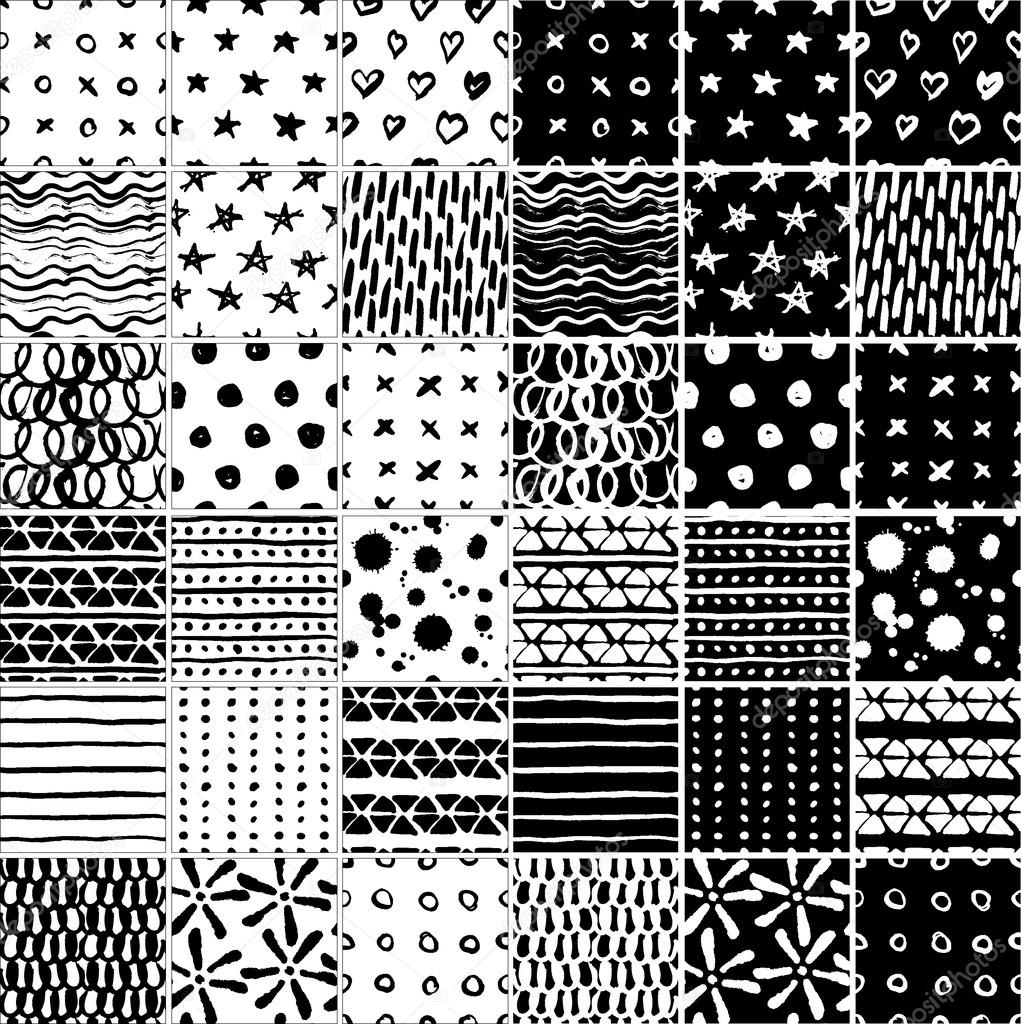 Hand drawn patterns Stock Vector Image by ©LinaLisichka #124199402