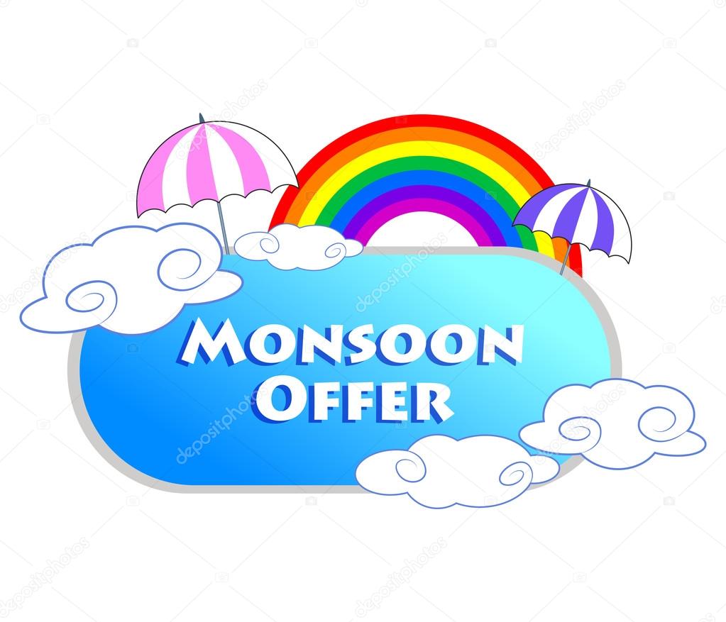 Happy Monsoon Sale Offer — Stock Vector © ColorBolt #117464328