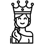 Stick figure queen with glasses Stock Illustration by ©mail.hebstreit ...