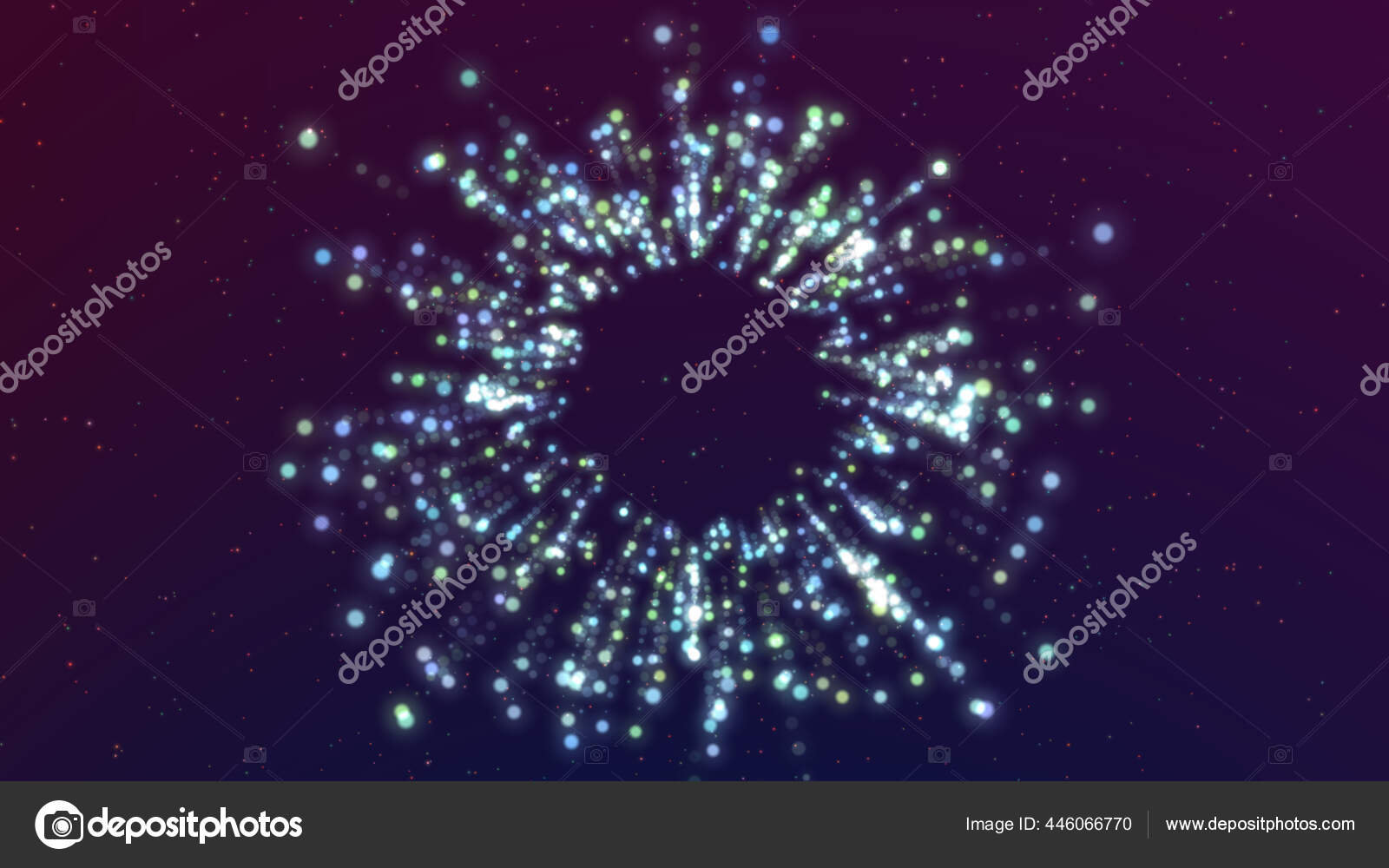 Glittering Particle Tunnel Background Shining Gold Particles — Stock Photo © kira_mishura #446066770