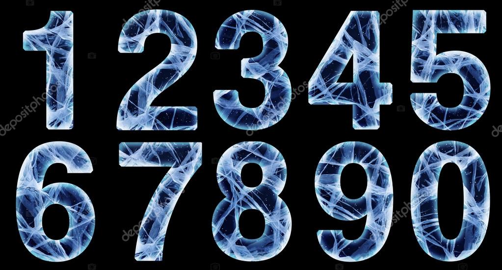 Ice Numbers — Stock Photo © kira_mishura #84780410