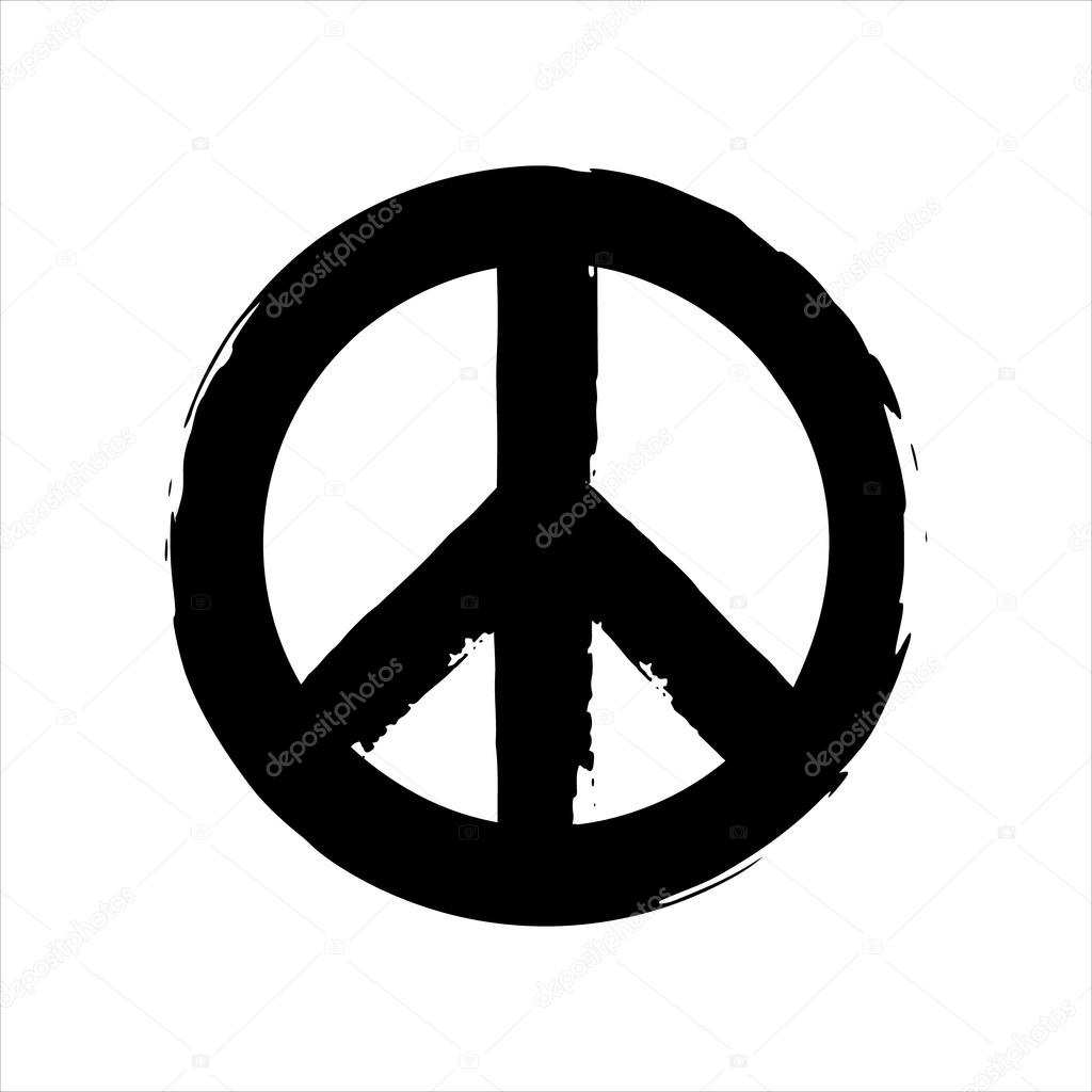 Hand drawn peace symbol. Stock Vector Image by ©NinaFedorova #119503020