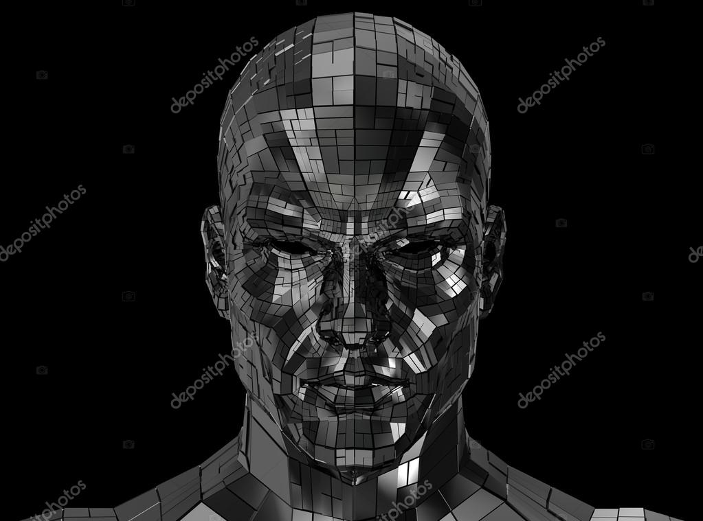 Robot face looking front on camera Stock Photo by ©k3b3 95532522