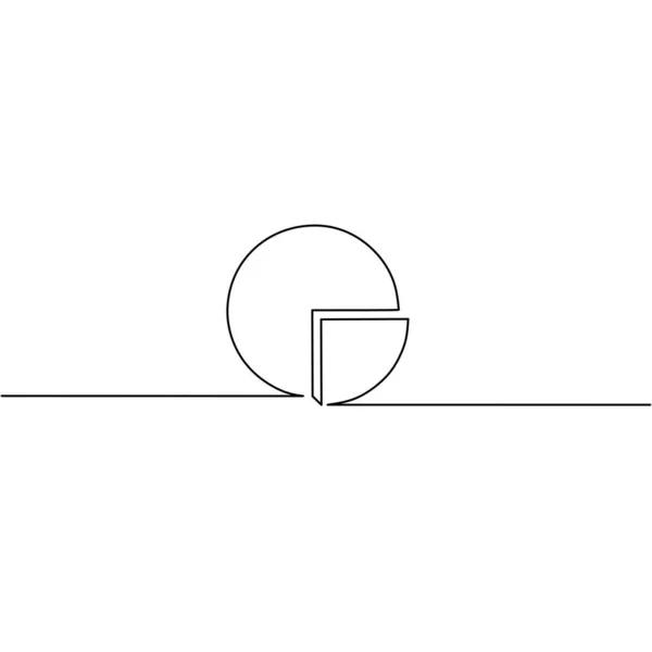 Pie line drawing Vector Art Stock Images | Depositphotos