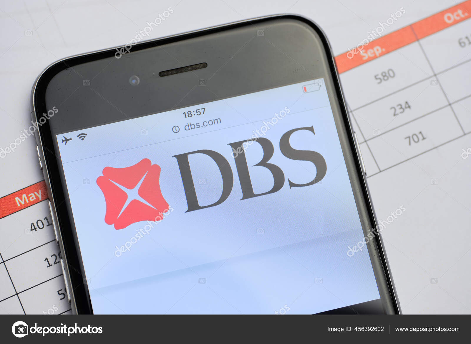 Russia Petersburg February 2021 Logo Dbs Group Holdings Website Screen — Stock Editorial Photo ...