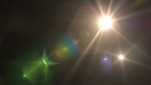 Flashing light & camera lens Flare simulating — Stock Video ...