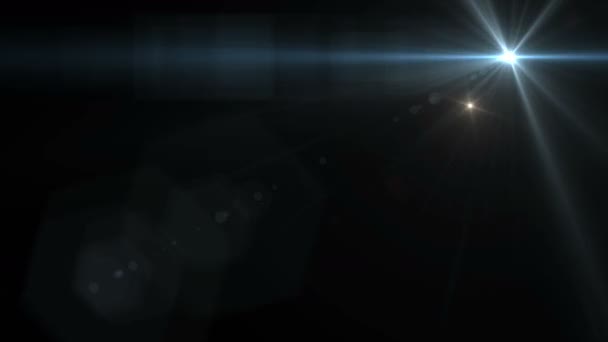 Flashing light & camera lens Flare simulating — Stock Video ...