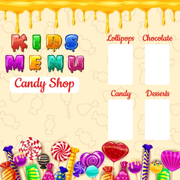 Candy shop design Vector Art Stock Images | Depositphotos