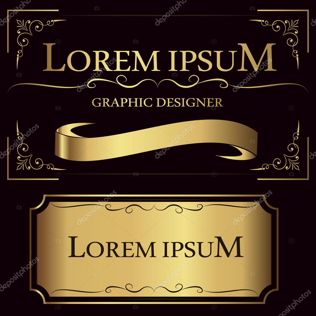 Label packaging (VECTOR) image fully resizable and editable Stock ...