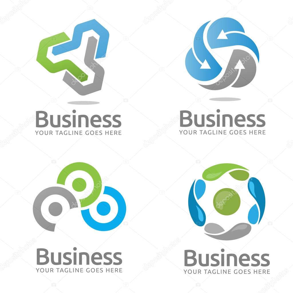 Business and Technology logo Stock Vector Image by ©krustovin #100516822