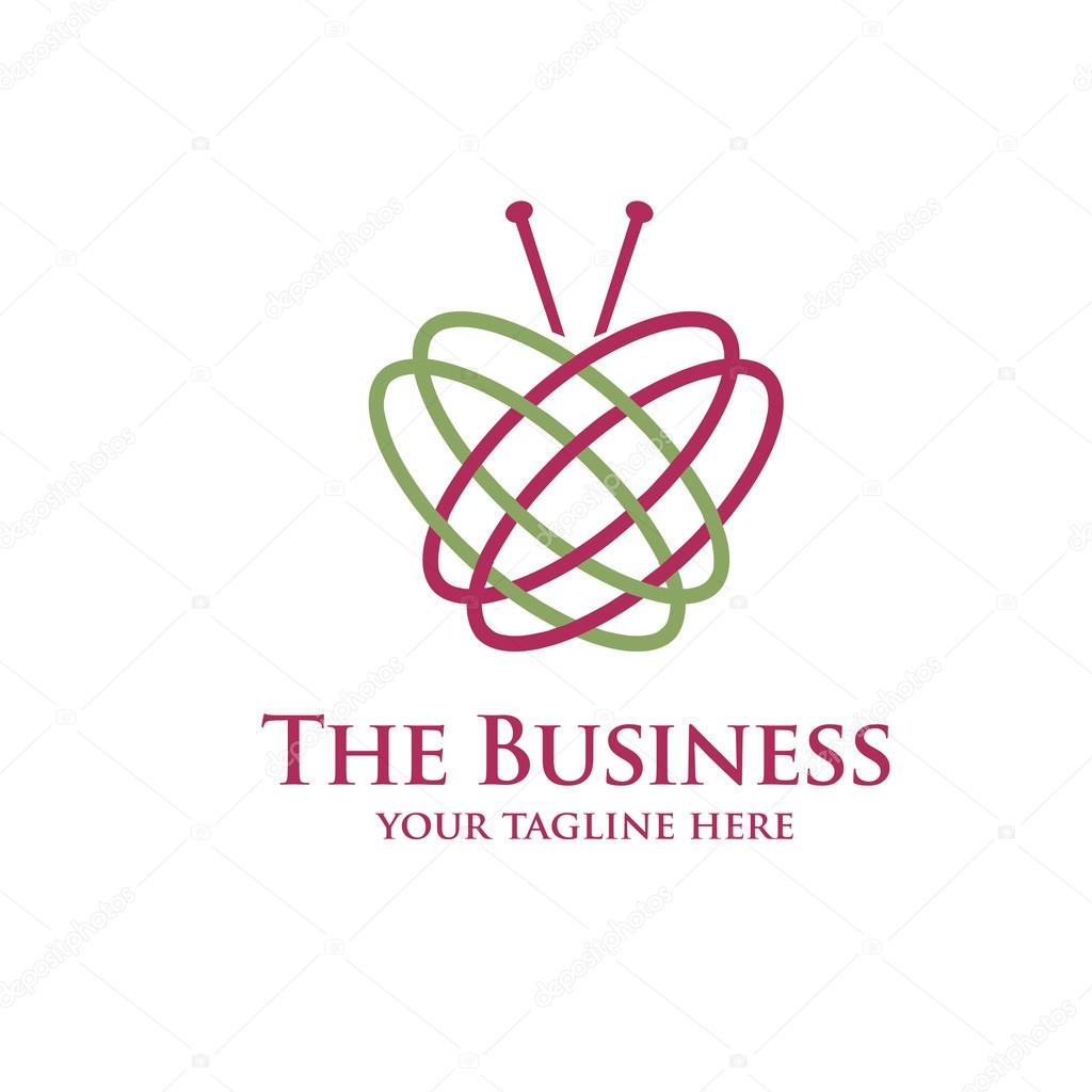 Stitch a sewing with needle Handmade workshop logo Stock Vector Image ...