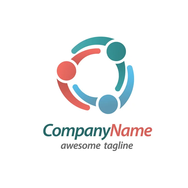 Unity And Integrity Logo Vector Logo Icon Family Four People Stock