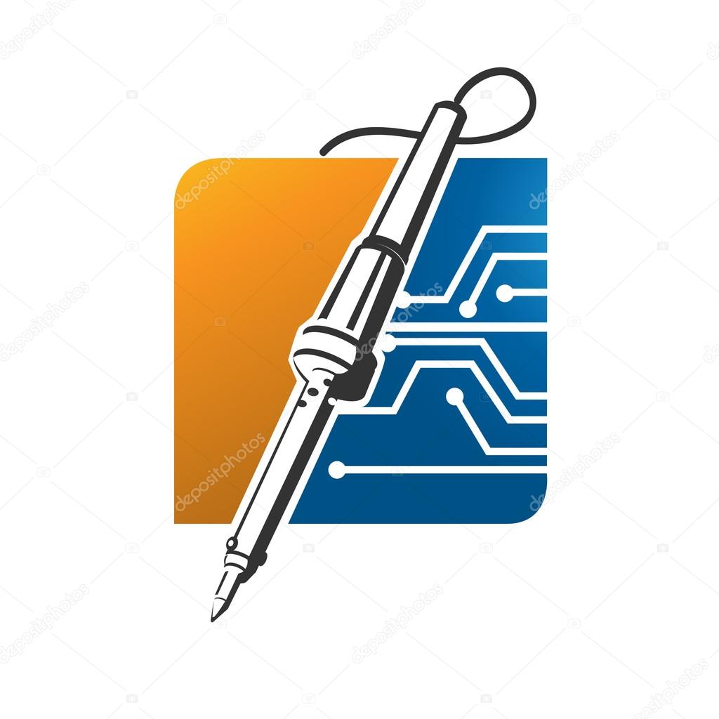 Electric Heater Soldering Welding Iron Tool Stock Vector Image by ...