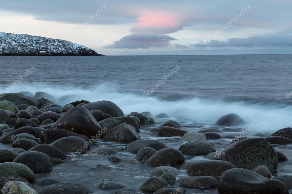 Rounded stones on the seashore. — Stock Photo © Tungus62 #96435938