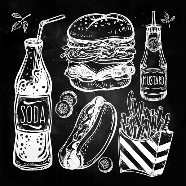 Botanas dibujo Imágenes Vectoriales, Gráfico Vectorial de Botanas ...