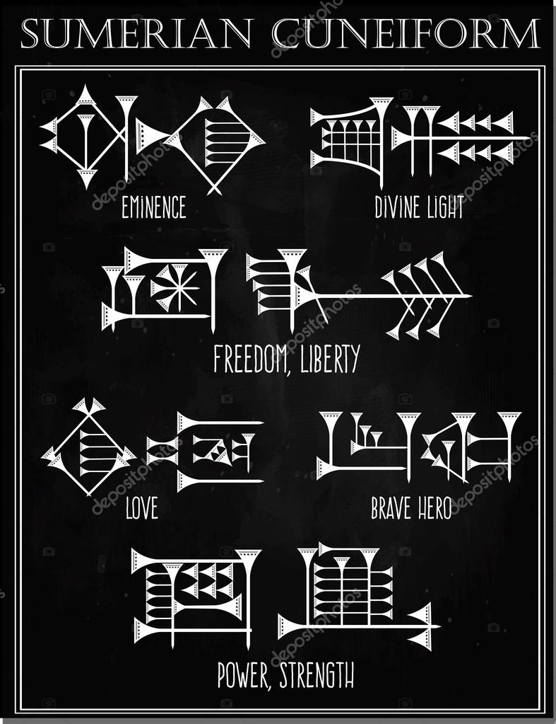 Sumerian Cuneiform Symbols And Meanings