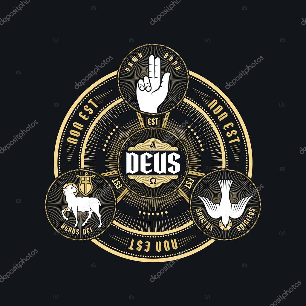 Ilustración cristiana. El magnífico sello de la Santísima Trinidad ...