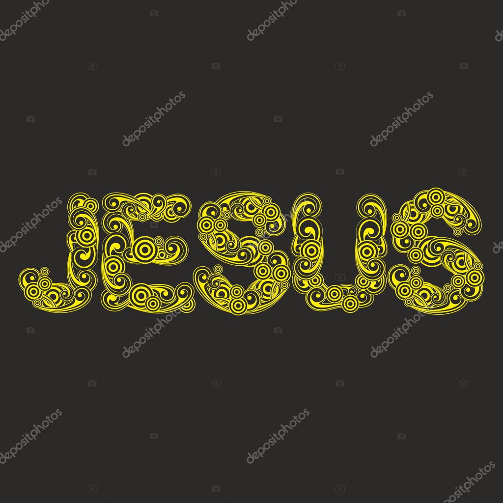 Palabra de Jesús, arte de letras Vector de stock por ©biblebox 86812368