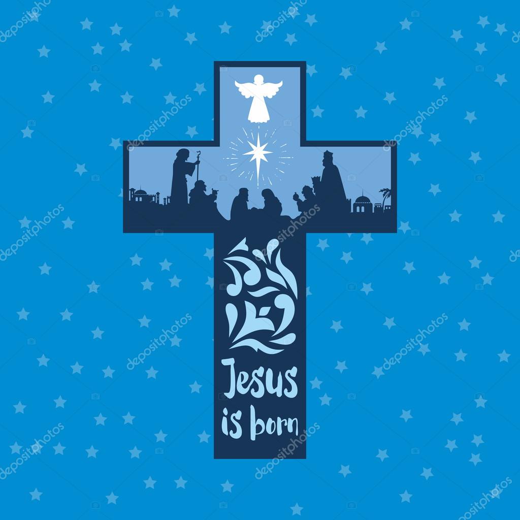 Jesús nace cruz Vector de stock #87436512 de ©biblebox