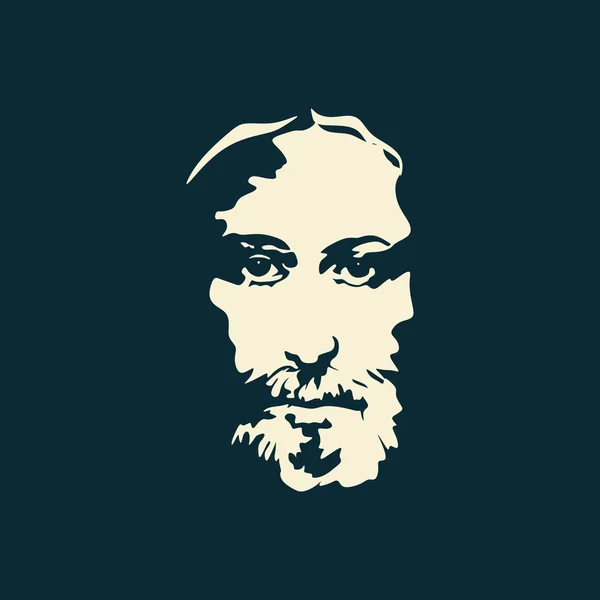 Face Of Christ Hand Drawn Stock Vector Image By ©biblebox 88501986