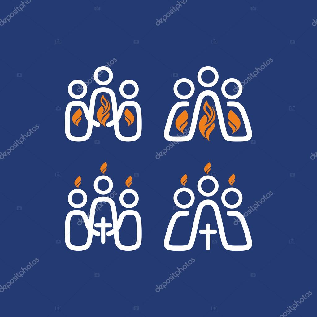 Logos. Unity in Christ. Descent of the Holy Spirit, Pentecost — Stock ...