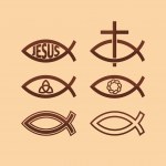 Ancient Christian Symbols Signs Stock Vector Image by ©biblebox #192417780