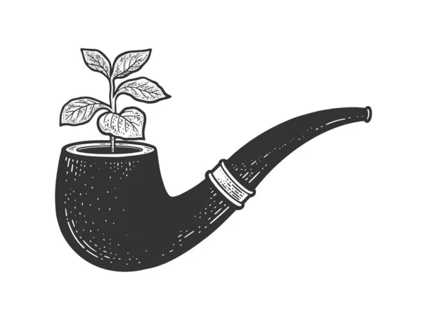 Tree grows from shovel sketch vector illustration Stock Vector Image by ...