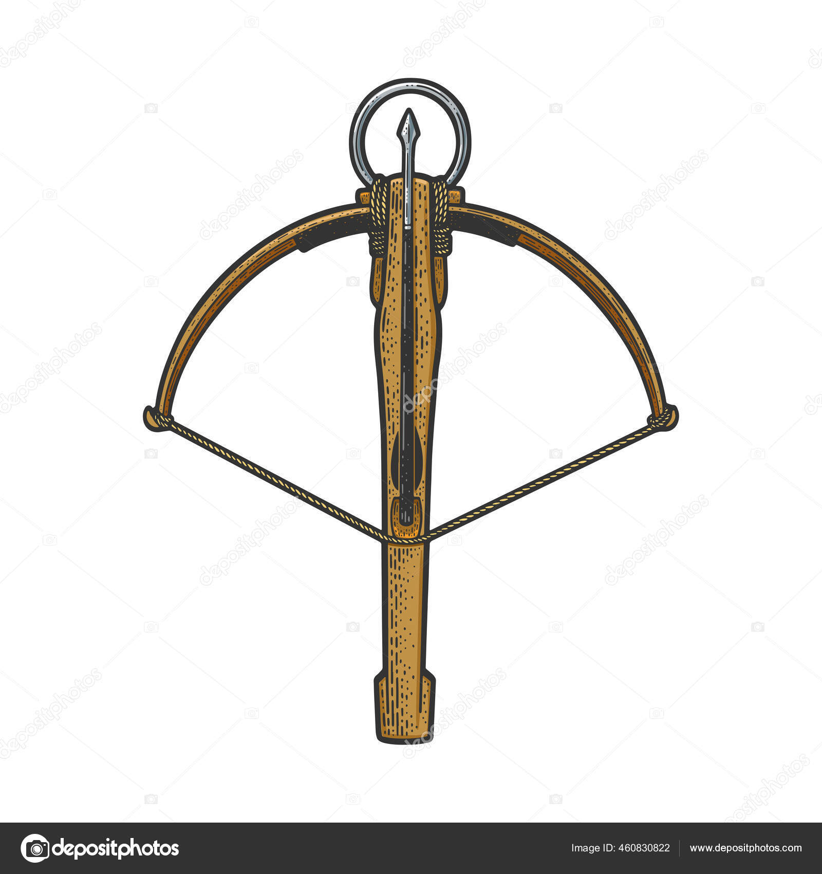 Medieval Crossbow Drawing