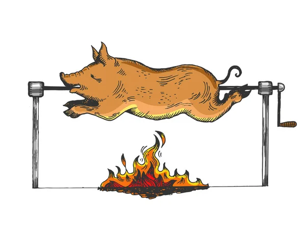 Roast Pig Cartoon