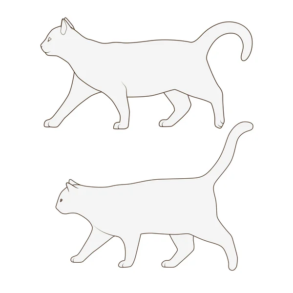 465 ilustraciones de stock de Vista lateral del gato | Depositphotos®