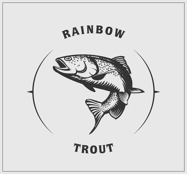 Rainbow trout Vector Art Stock Images | Depositphotos