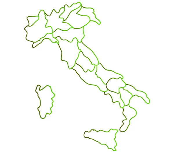 Italy Map Outline Boot
