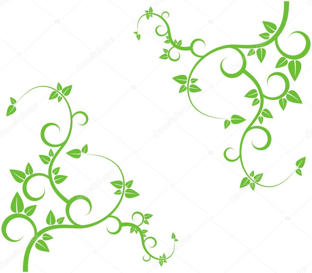 Floral spring illustrated on white background — Stock Photo ...