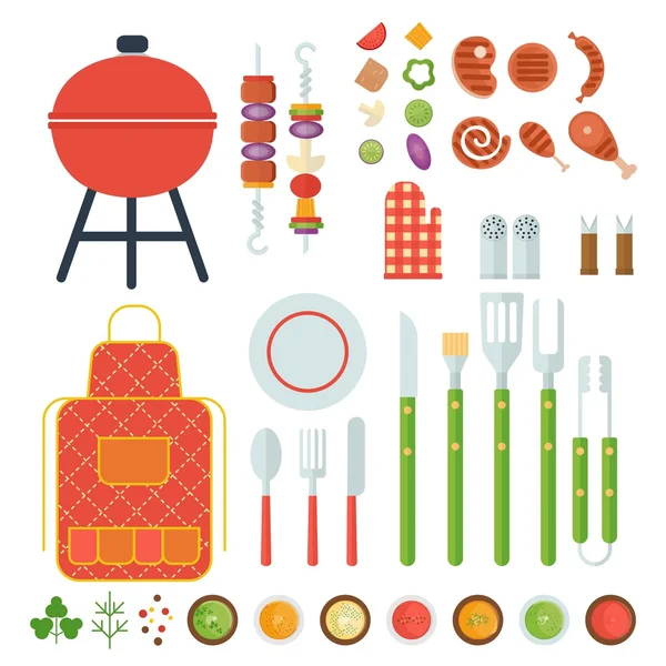 Vector barbecue illustration Stock Vector Image by ©Counterfeit #192854662