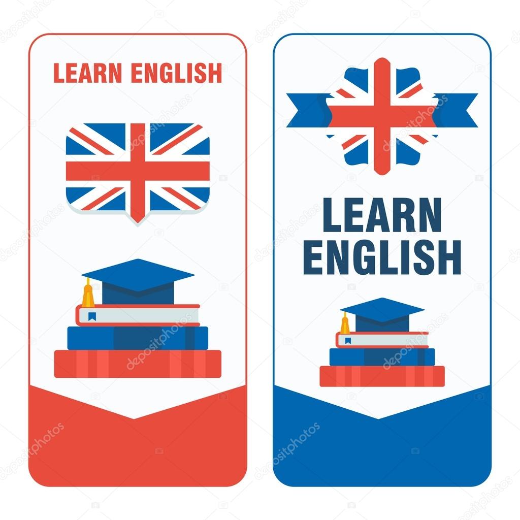 Learn English Sticker — Stock Vector © Quarta 122091152