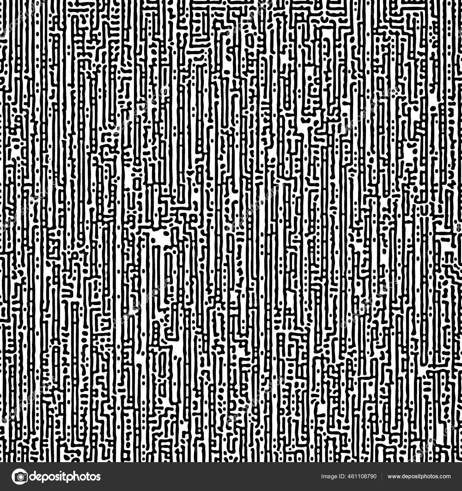Cyclic Symmetric Multiscale Turing Pattern. Monochrome texture Stock ...
