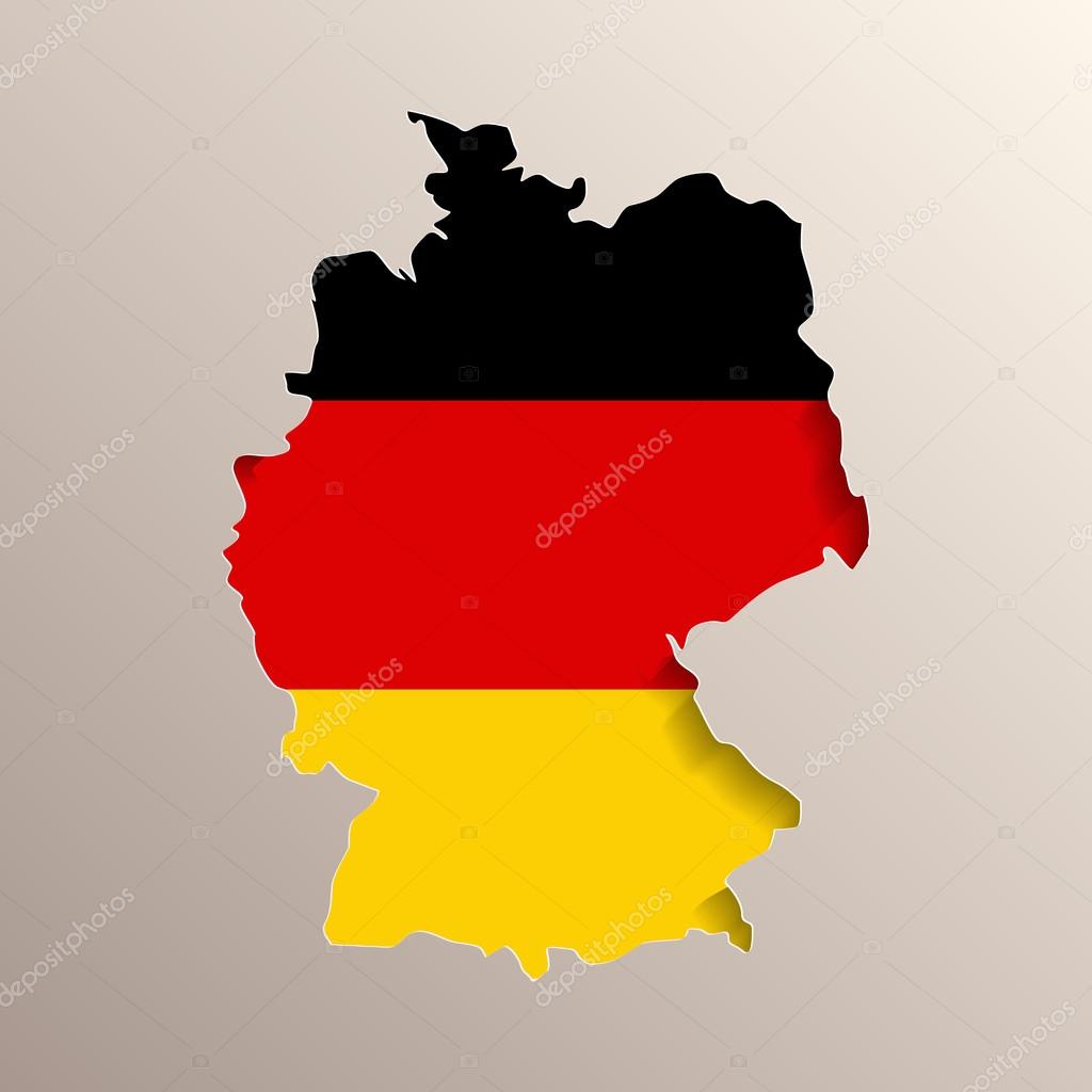 Germany map with flag on background Stock Vector Image by ©Ryzhi #122204678