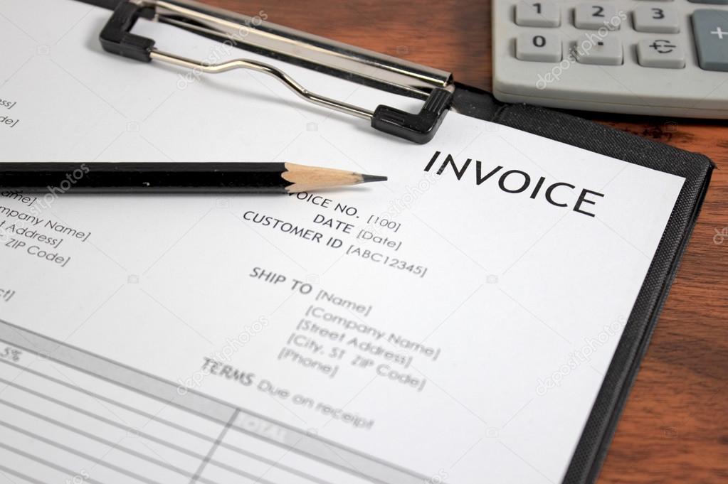 Invoice letter head Stock Photo by ©manop1984 119430782