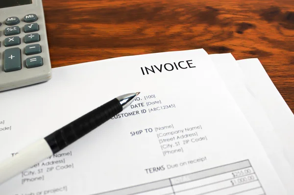 Invoice letter head Stock Photo by ©manop1984 119430782