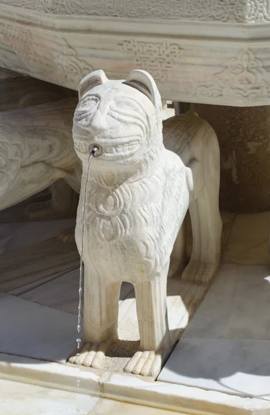 Side view of a lion of a The Court of the Lions, a unique example of ...