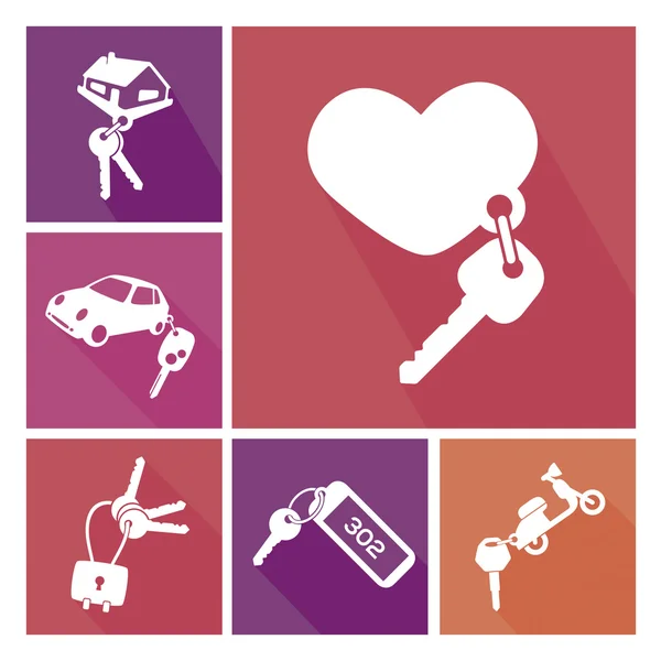 Different set of keys Vector Art Stock Images | Depositphotos