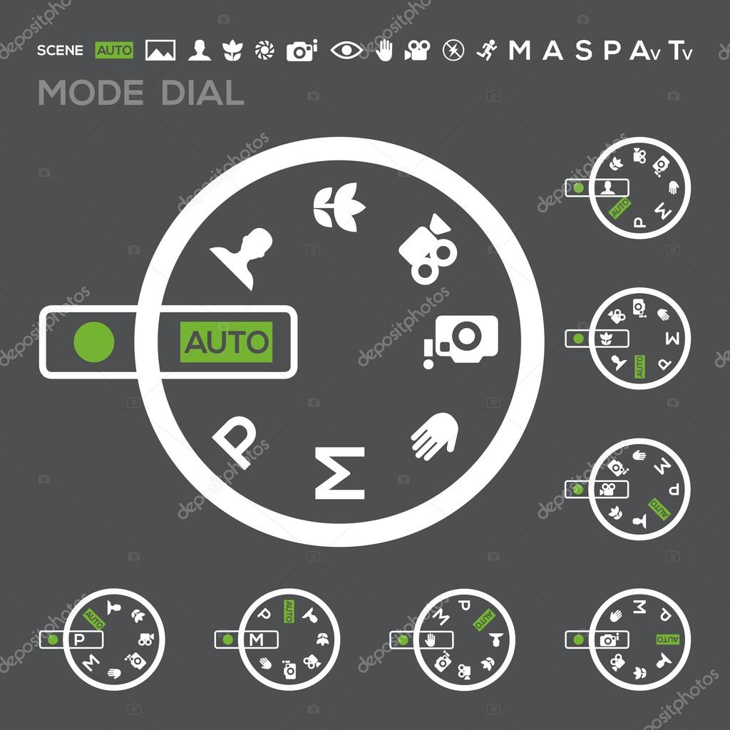 Dial mode camera Stock Vector Image by ©johndory #89961316