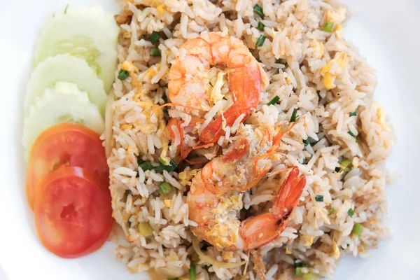 Thai food fire rice with shrimp and eggs - Stock Image - Everypixel