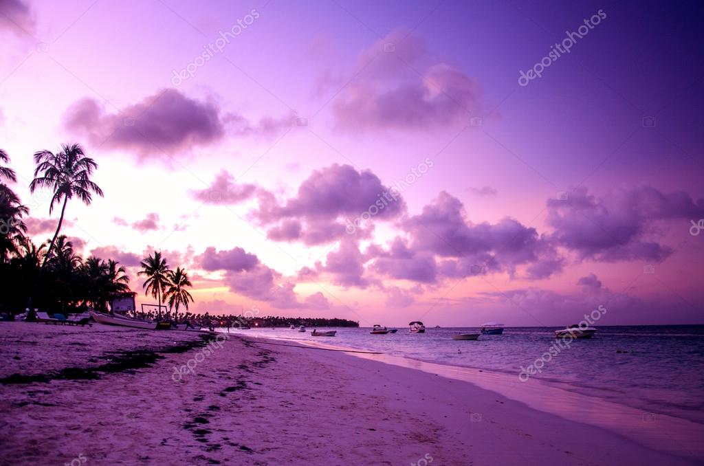 Dominican Republic Beach Sunset Sunset On The Beach In Puerto Plata,